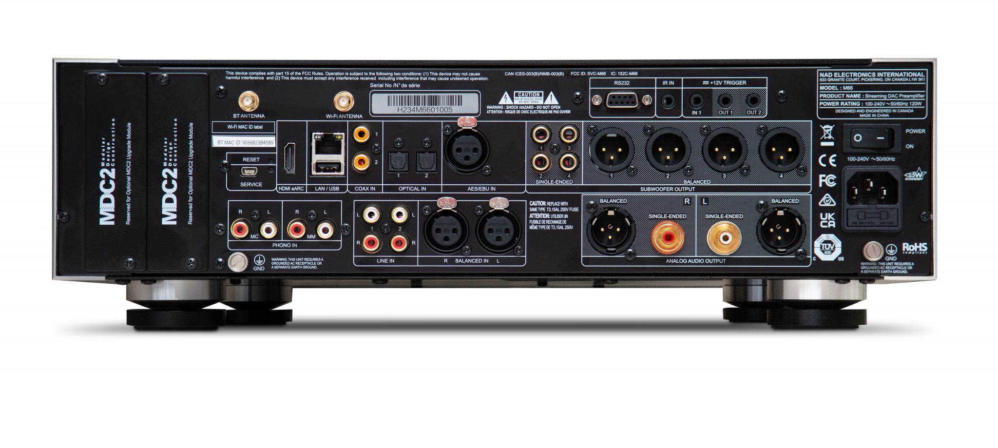 NAD M66 HybridDigital Streaming DAC-Vorverstärker